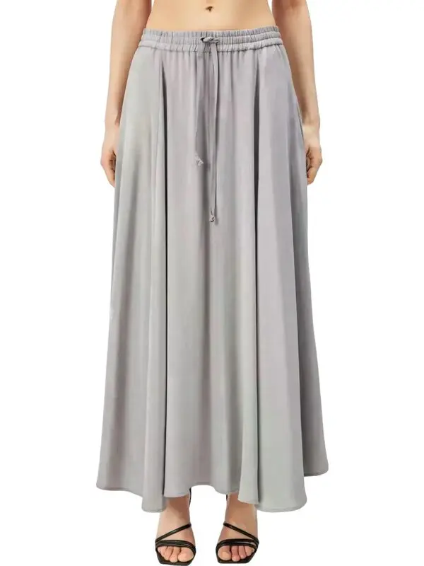 DRYKORN Drawstring Waist Maxi Skirt - Grey