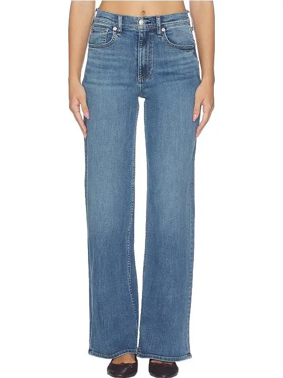 Rag & Bone Flexi Andi Full Wide Jeans - Blue