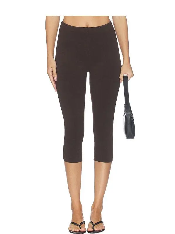 SEROYA Petra Knit Capri Pant - Brown