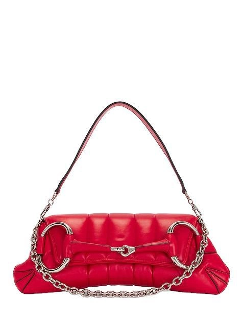 FWRD RENEW Gucci Horsebit Clutch - Red