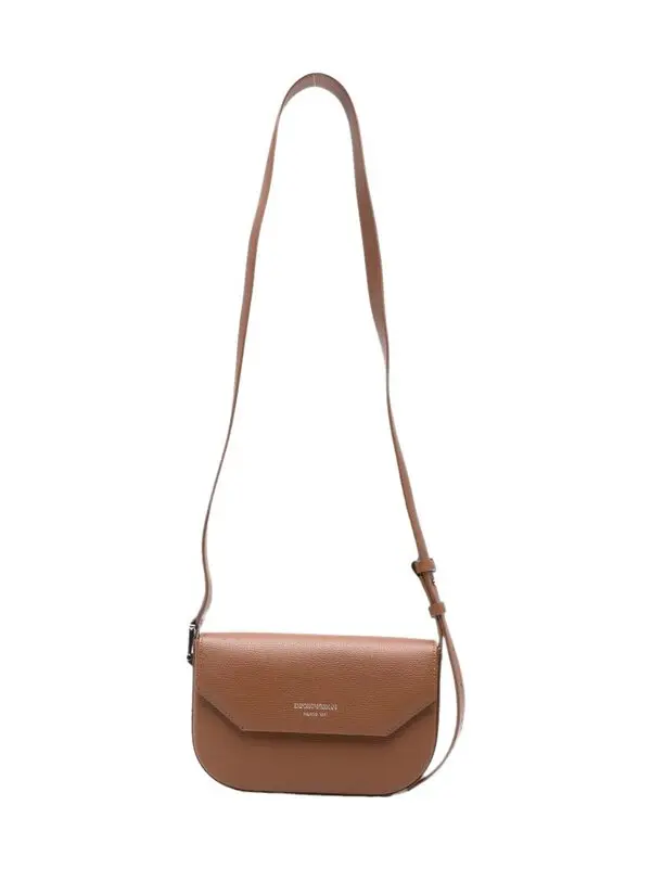 Emporio Armani Leather Crossbody Bag - Brown