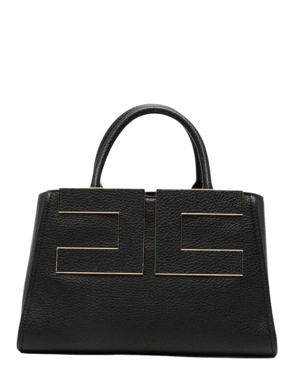 Elisabetta Franchi Faux Leather Tote Bag - Black