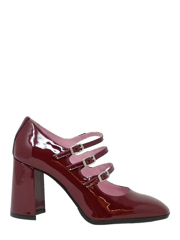 CAREL Patent Leather Mary Jane Pumps - Red