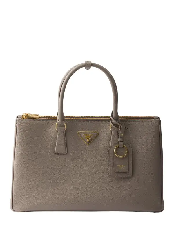 Prada Galleria Large Saffiano Leather Bag - Clay Grey