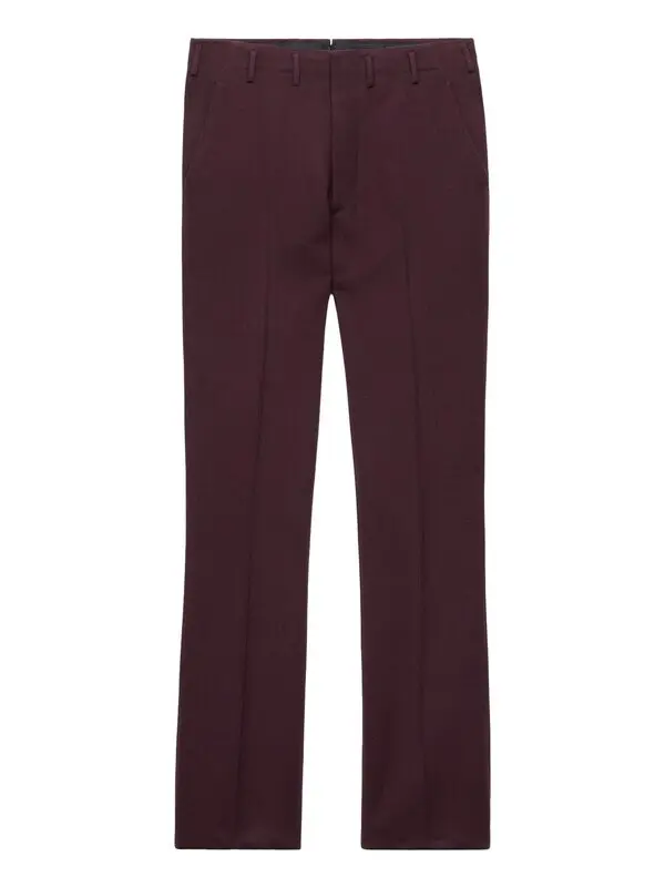 Prada Wool Trousers - Plum