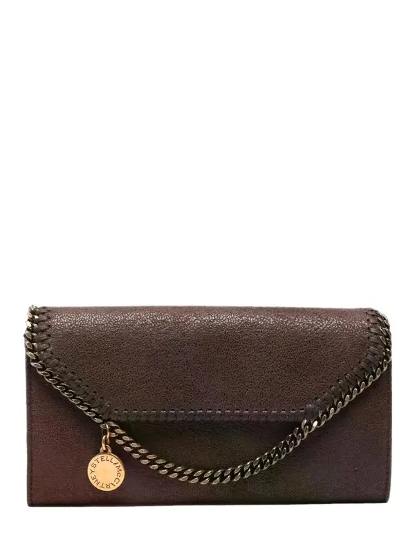 Stella McCartney Falabella Chain Trim Wallet-on-chain Clutch Bag - Brown