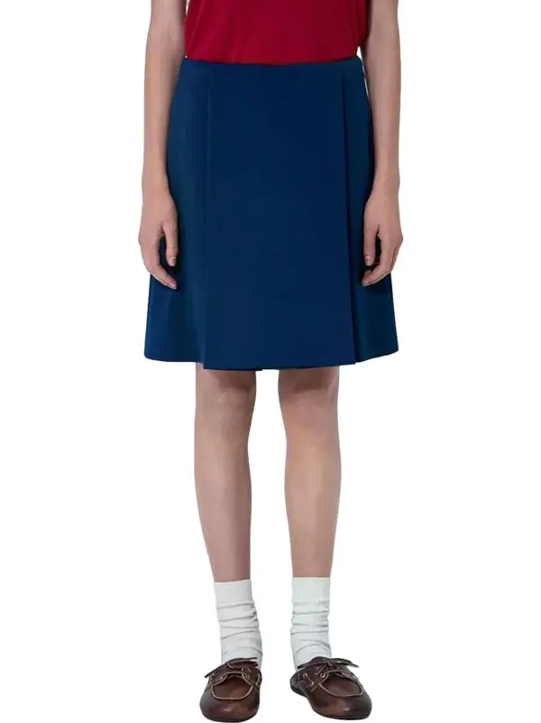 Miu Miu Technical Jersey Skirt - Blue