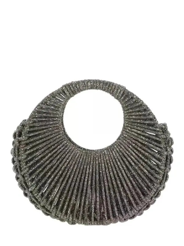 HIBOURAMA Jaya Crystal-embellished Woven Tote Bag - Grey