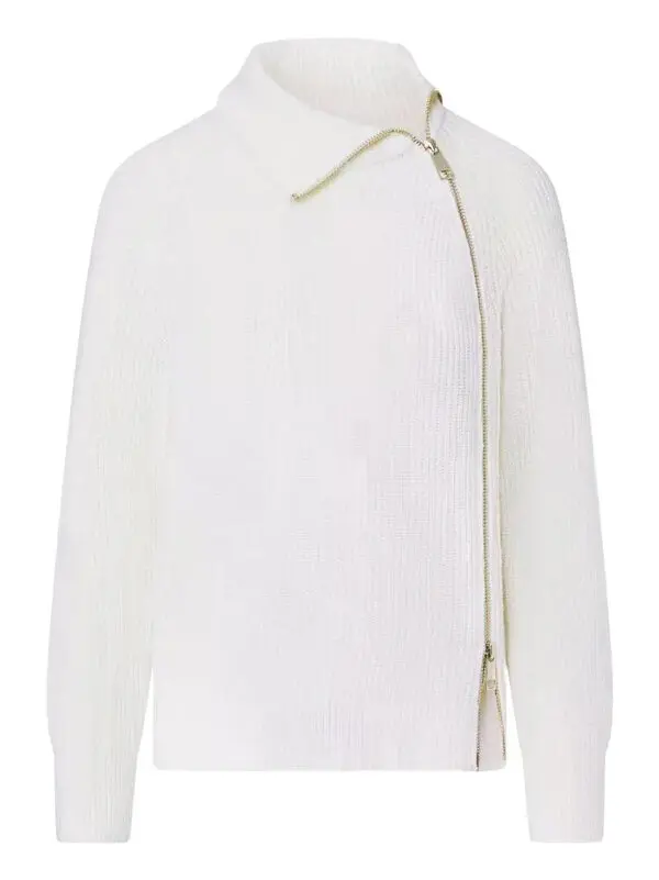 Liu Jo Wool Blend Sweater With Zip - White