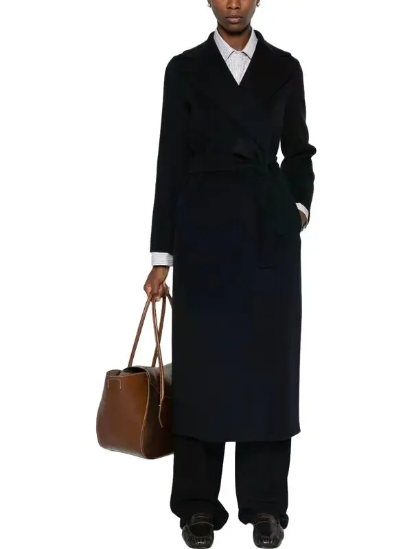Max Mara Poldo Belted Coat - Blue