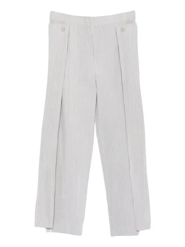 Issey Miyake Motion Blur Pleated Trousers - Grey