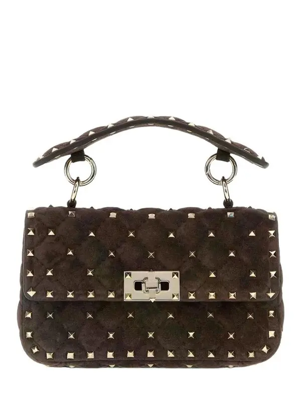 Valentino Garavani Rockstud Quilted Tote Bag - Brown