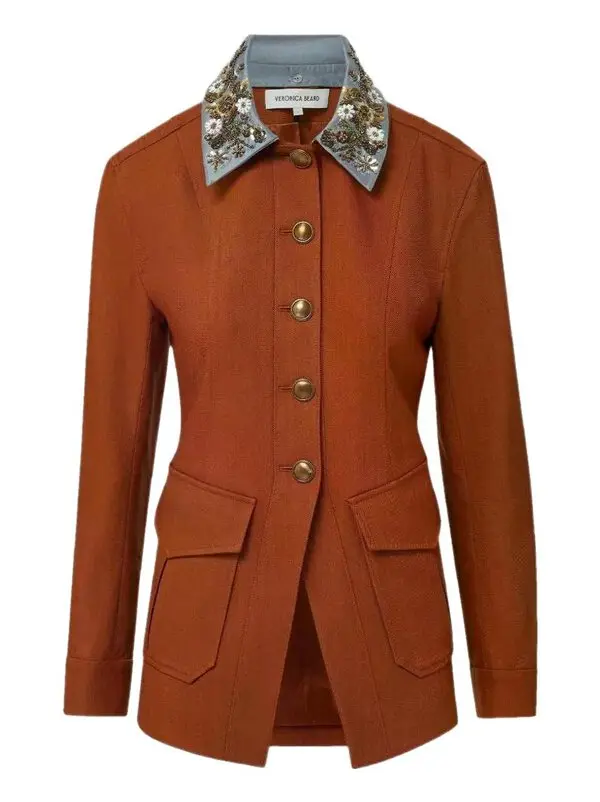 Veronica Beard Laramie Dickey Jacket - Orange