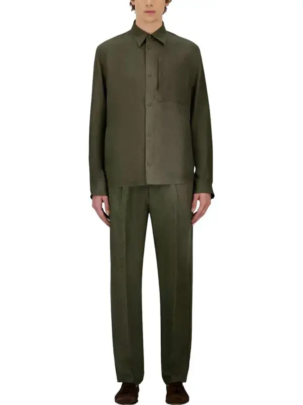 Herno Fade-effect Shirt - Green