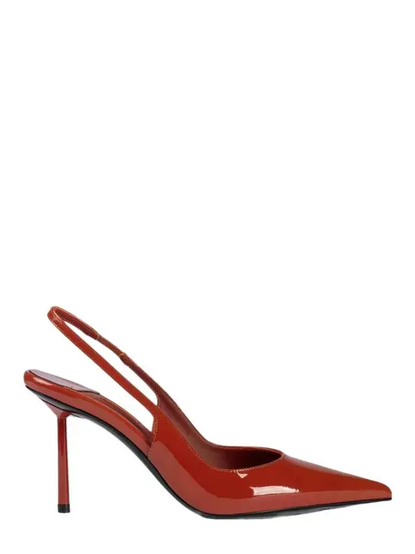 LE SILLA Bella Patent Leather Slingback Pumps - Orange