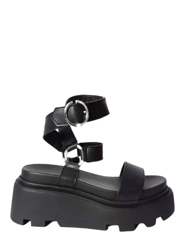 ALTERCORE Marilla Buckle-fastening Platform Sandals - Black