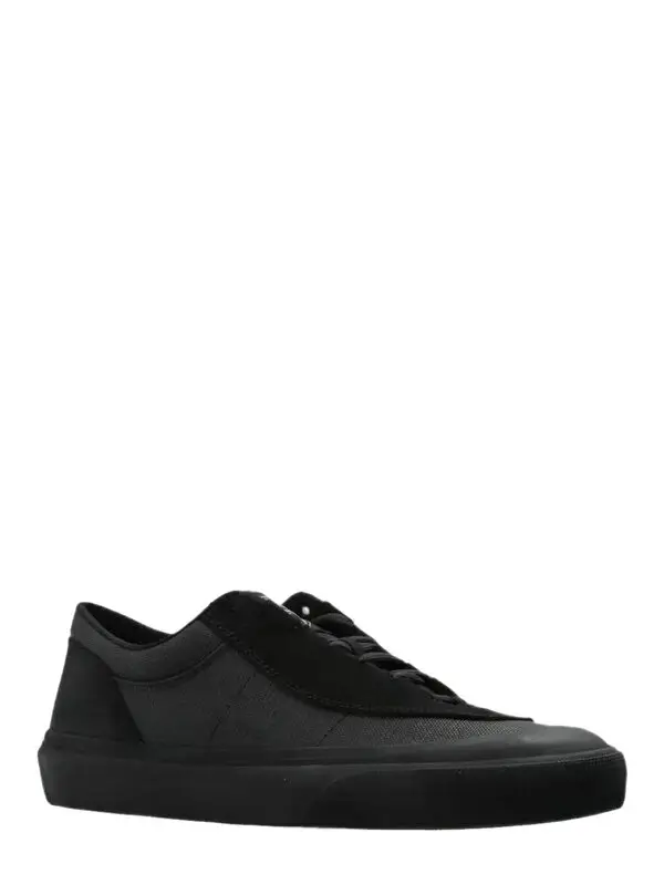 Stone Island Canvas Suede Low-top Sneakers - Black