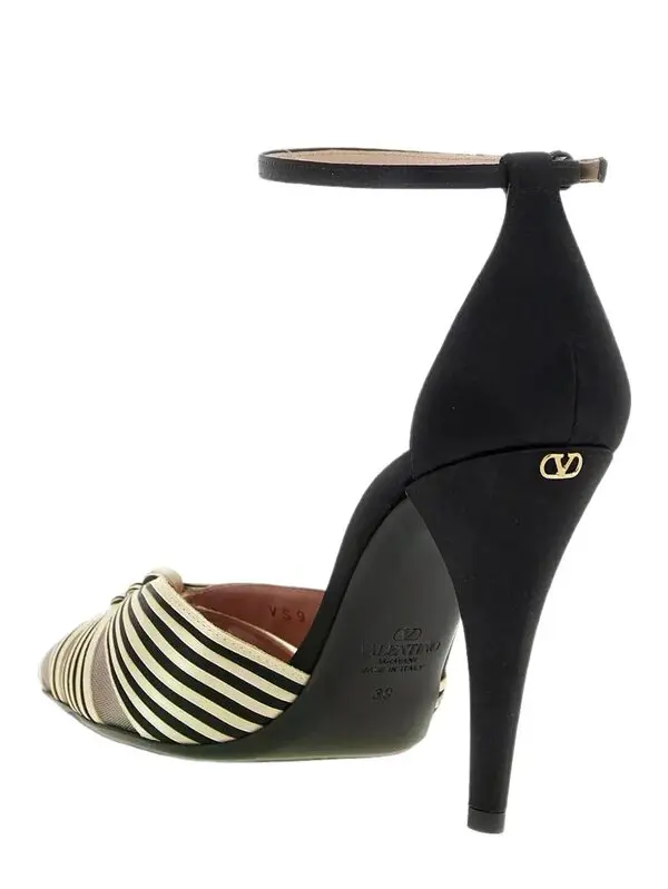 Valentino Garavani Satin Pumps With Knot Detailing - Black