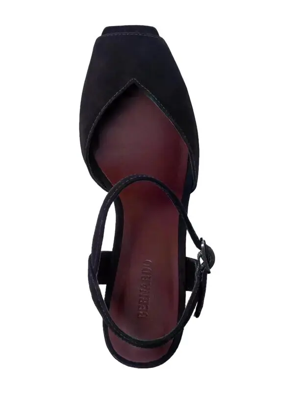 Bernardo Hartley Buckle-fastening Square-toe Sandals - Black