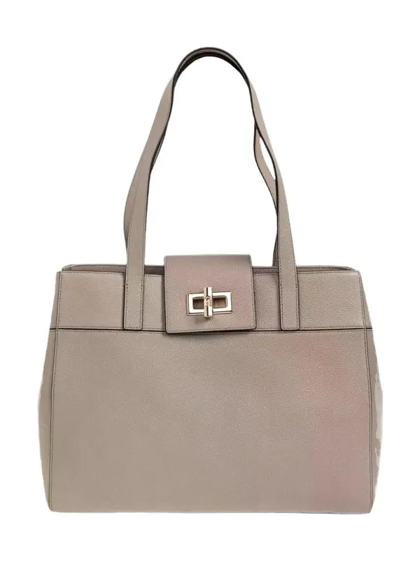 Furla Amelia Large Leather Tote Bag - Neutrals