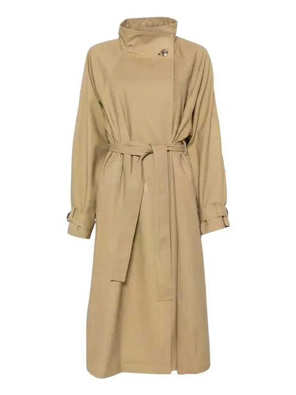 Maje Belted Trench Coat - Neutrals