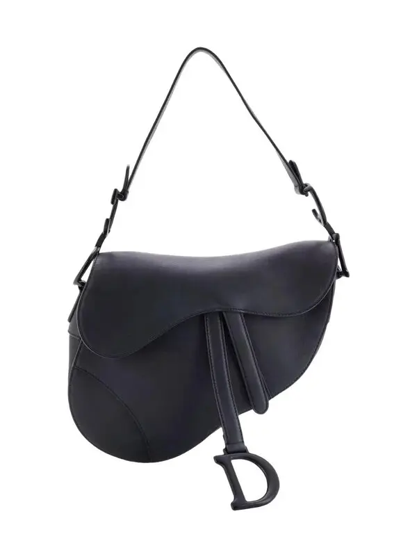 Dior Leather Saddle Shoulder Bag - Black