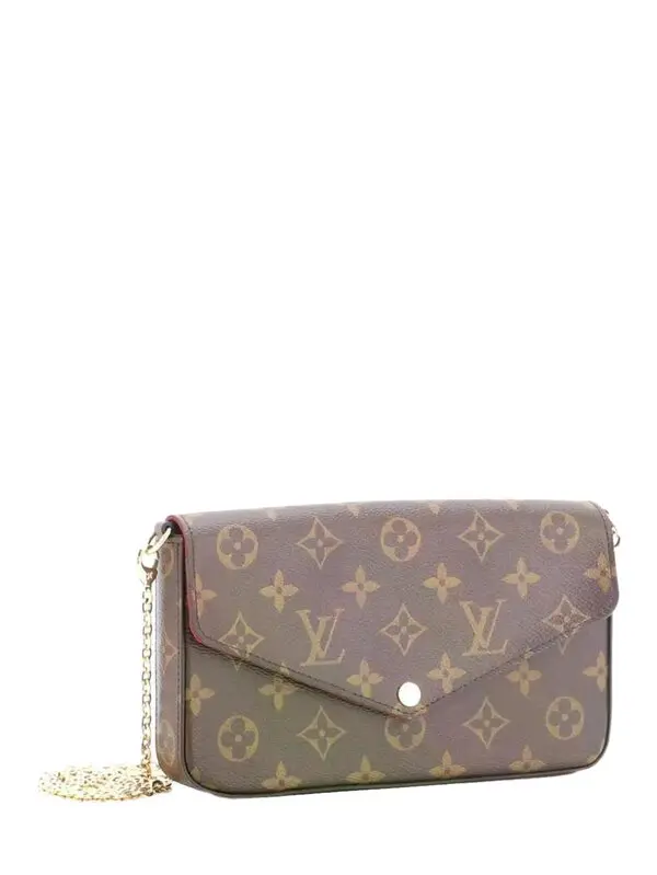 LOUIS VUITTON Monogram Canvas Felicie Pochette - Brown