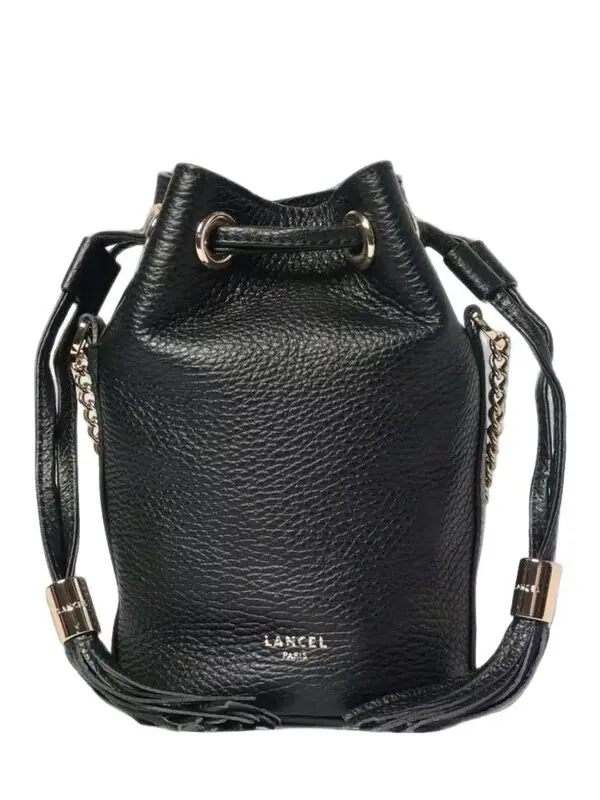 LANCEL Tassel-detail Chain-link Bucket Bag - Black
