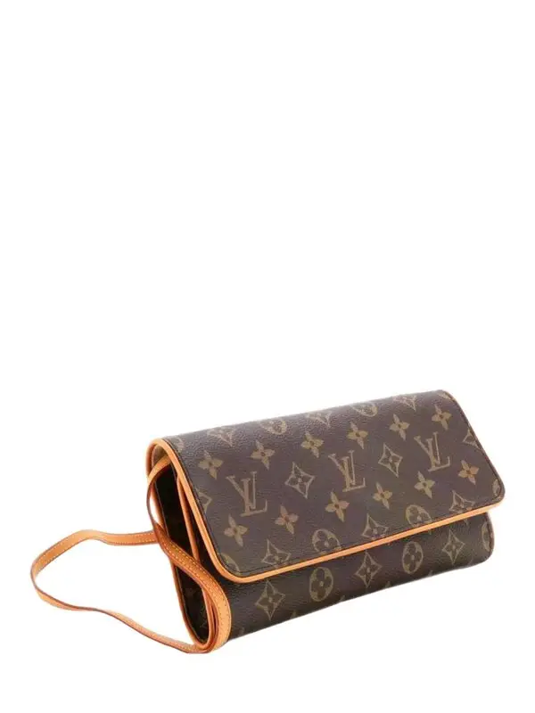 LOUIS VUITTON Monogram Canvas Gm Twin Handbag - Brown
