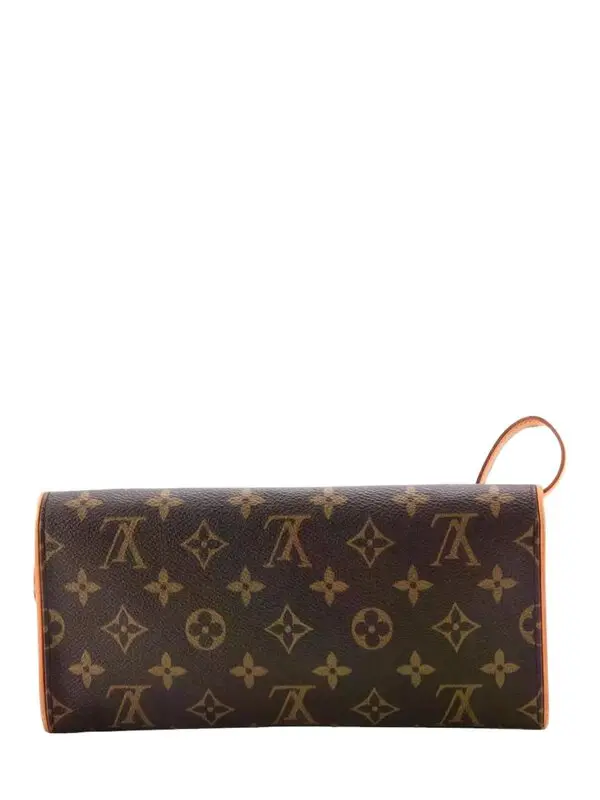 LOUIS VUITTON Monogram Canvas Gm Twin Handbag - Brown