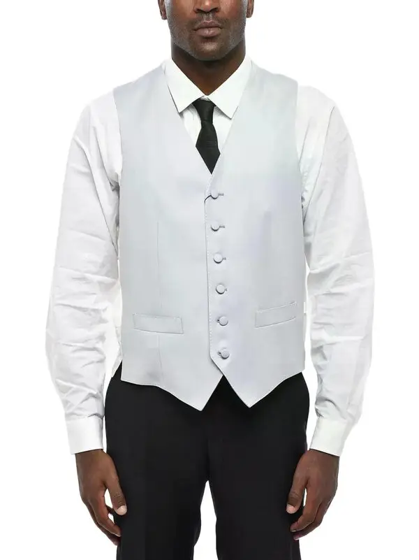 Corneliani Mantua Virgin-wool Waistcoat - Grey