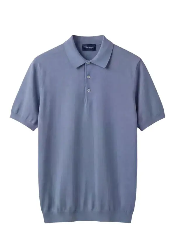 DRUMOHR Short-sleeve Polo Shirt - Blue