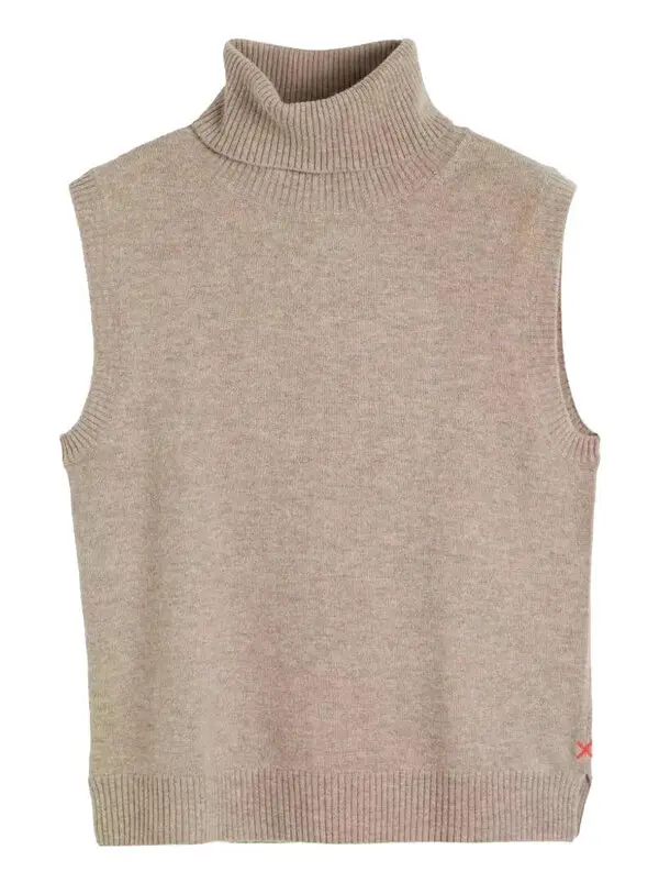 Chinti & Parker High-neck Sleeveless Sweater - Neutrals