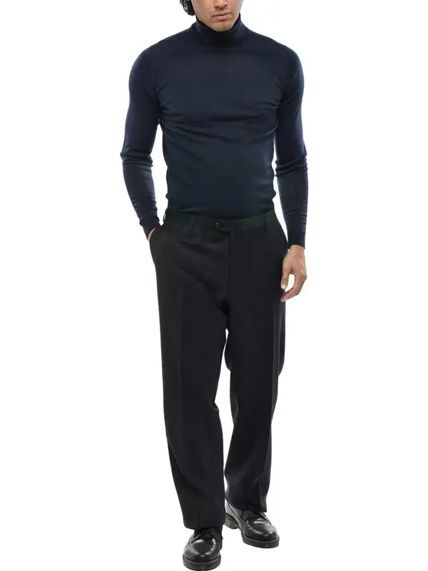 Corneliani Geometric Pattern Trousers - Blue