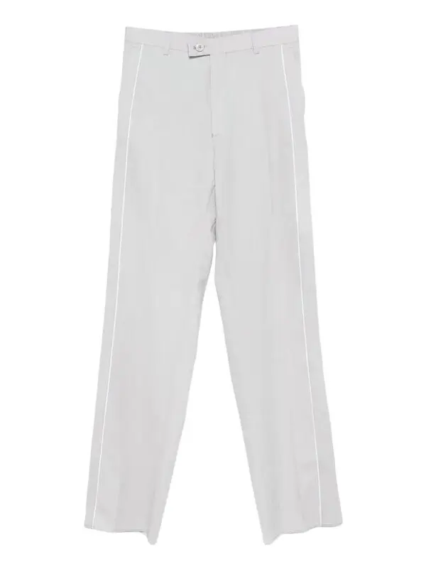 Martine Rose Tailored Trousers With Contrasting Border - Grey