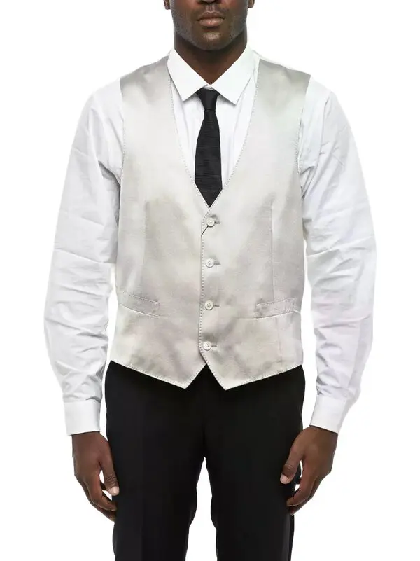 Corneliani Satin Silk Jacket - Grey