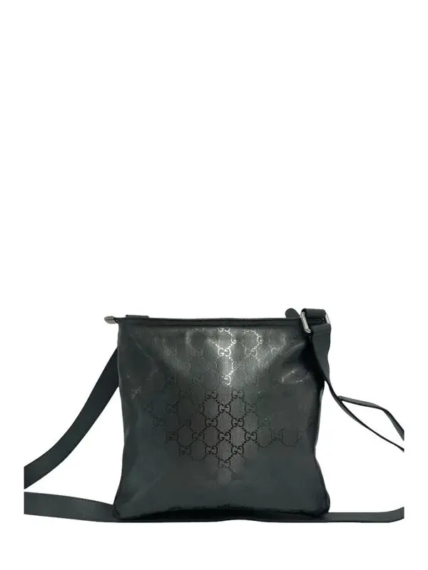 Gucci Gg Imprimé Crossbody Bag - Black