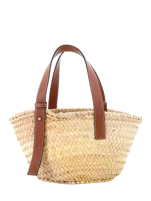 Loewe Basket Raffia Tote Bag - Brown