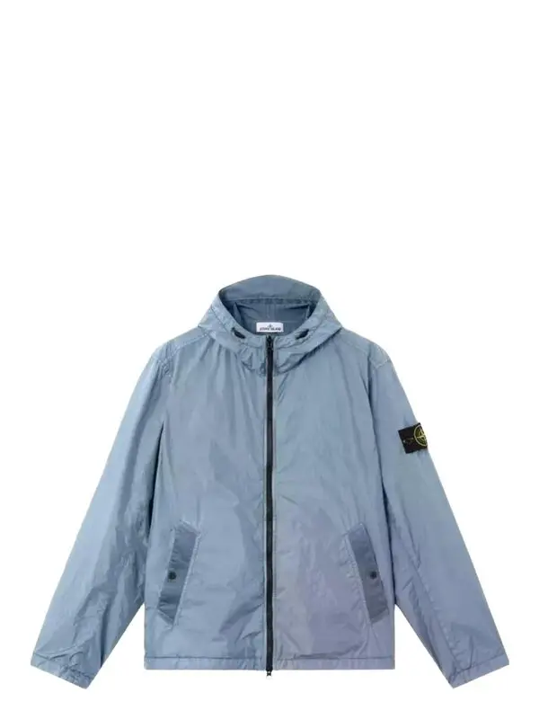 Stone Island 4100001 Crinkle Reps Ny Jacket - Blue