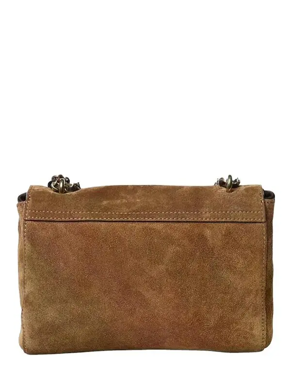 Mulberry Lily Suede Shoulder Bag - Brown