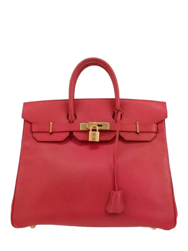 Hermès 1996 Haut À Courroies Tote Bag - Red