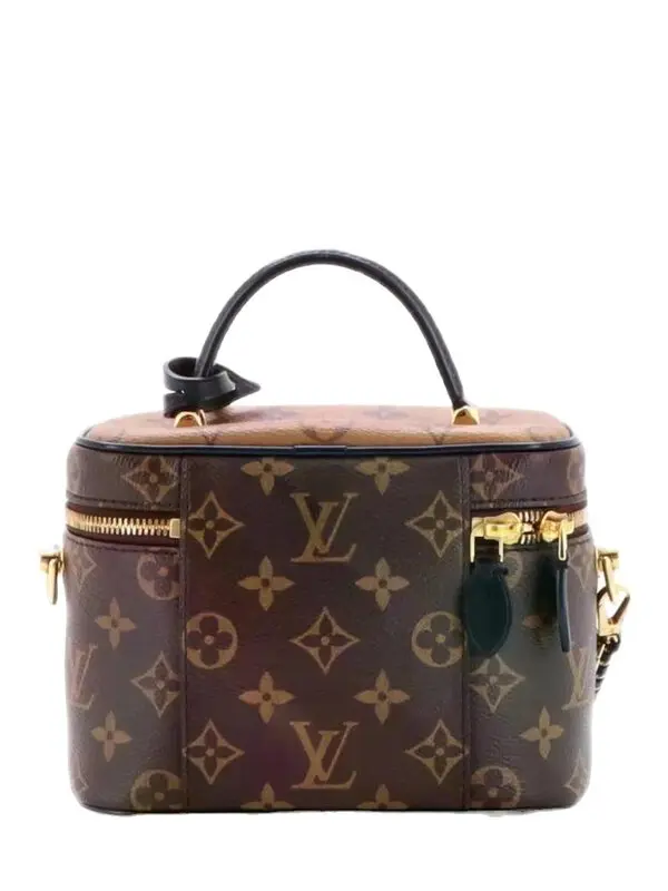 LOUIS VUITTON Reverse Monogram Canvas Vanity Pm Satchel - Brown
