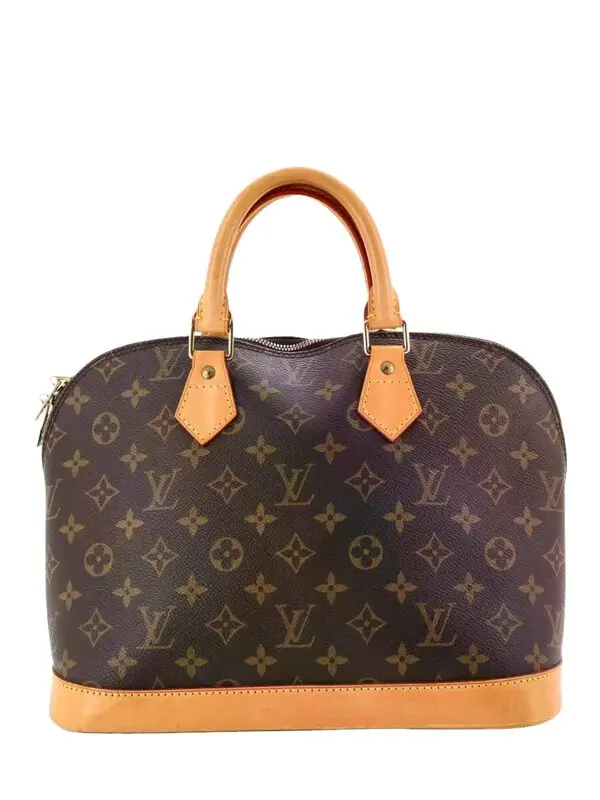 LOUIS VUITTON Monogram Canvas Alma Pm Satchel Handbag - Brown