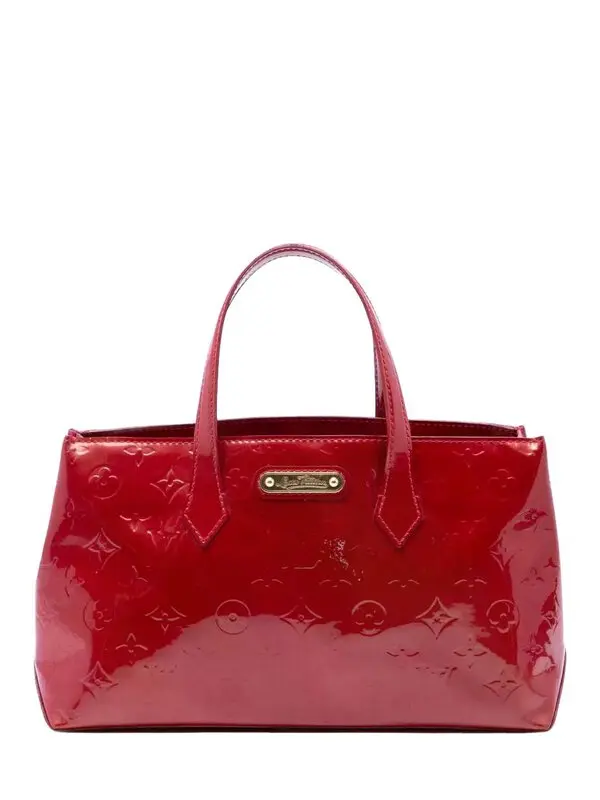 LOUIS VUITTON 2000-2015 Monogram Vernis Wilshire Pm Handbag - Red
