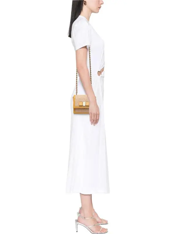 FERRAGAMO Vara Ginny Crossbody Bag - Neutrals