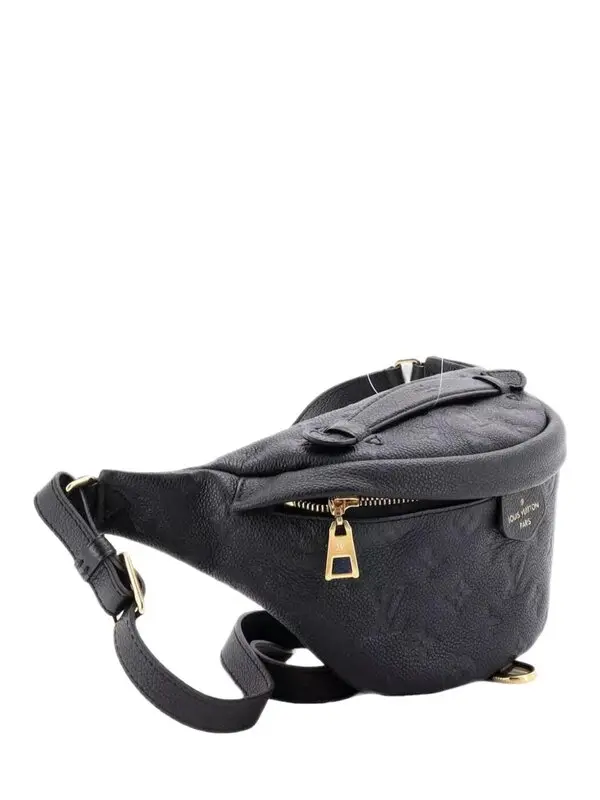 LOUIS VUITTON Bum Bag Monogram Empreinte Leather Belt Bag - Black
