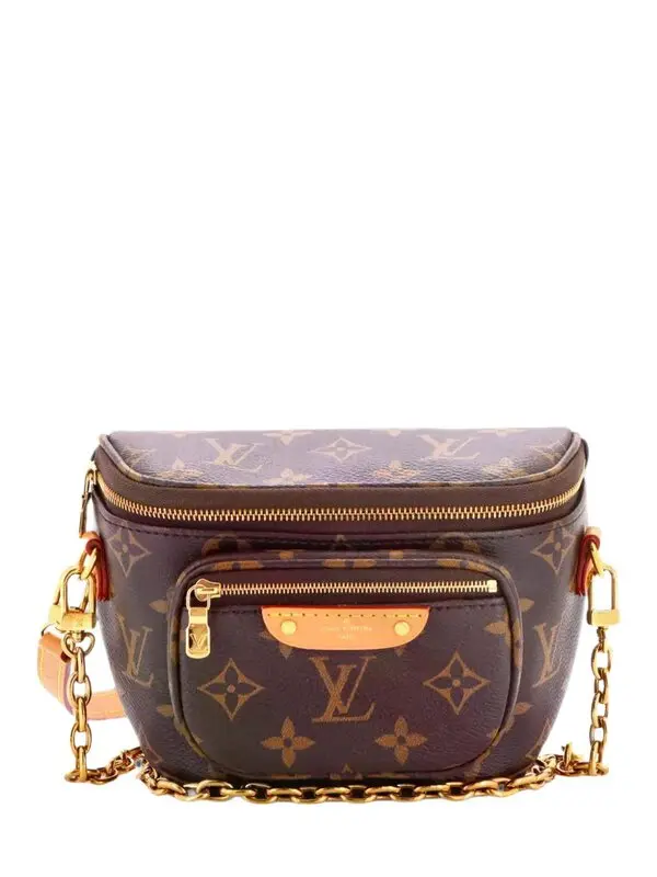 LOUIS VUITTON Monogram Canvas Mini Belt Bag - Brown