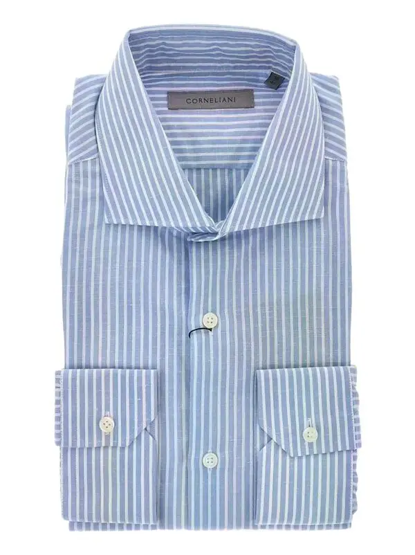 Corneliani Striped Shirt - Blue