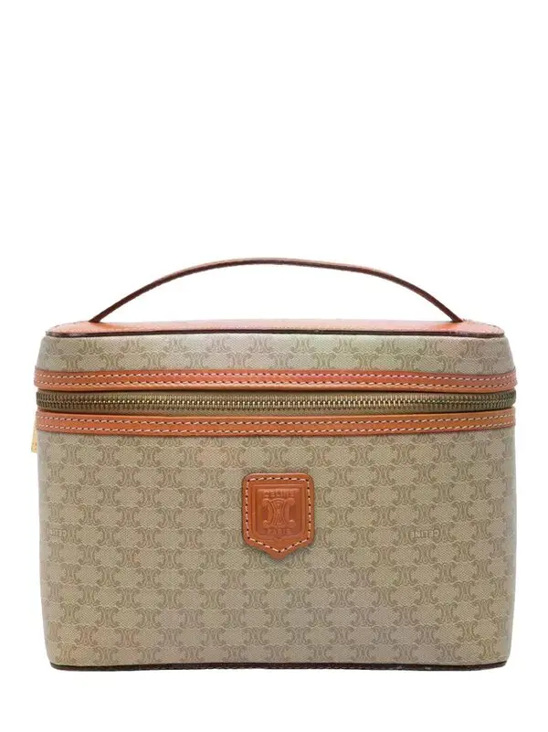 Celine Macadam Coated Canvas Vanity Bag - Neutrals