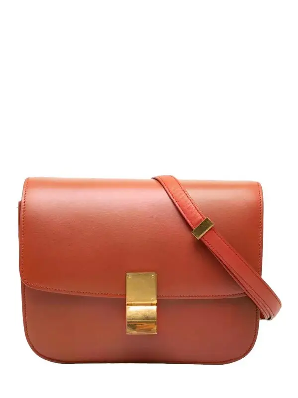 Celine Calfskin Classic Box Crossbody Bag - Orange